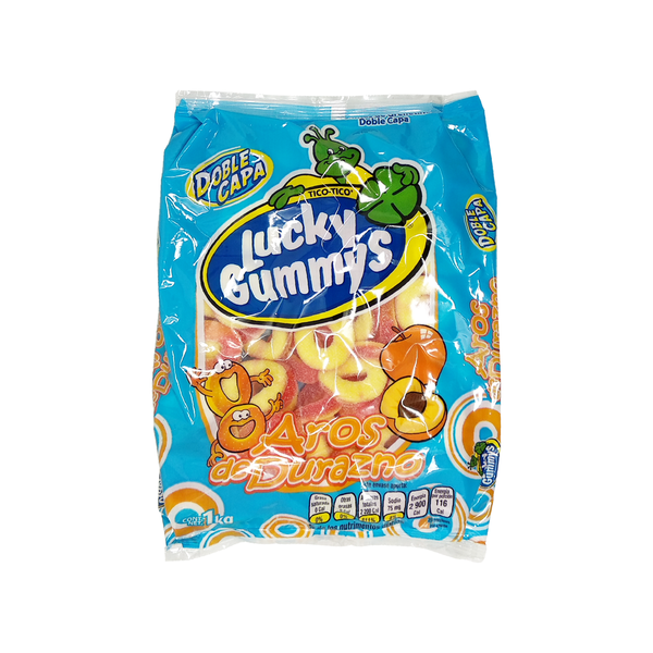Aros de Durazno - Lucky Gummys - 1 kg – Comercial Zazueta