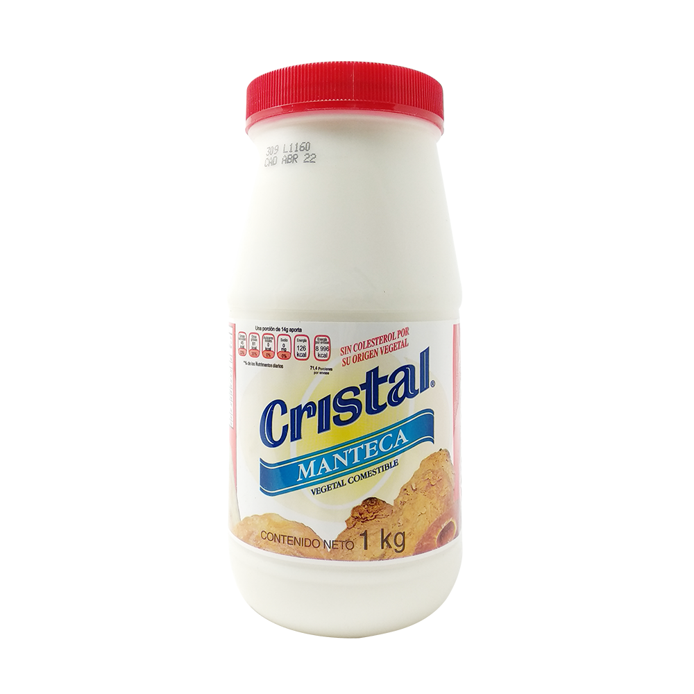Manteca Vegetal - Cristal - 1 kg – Comercial Zazueta
